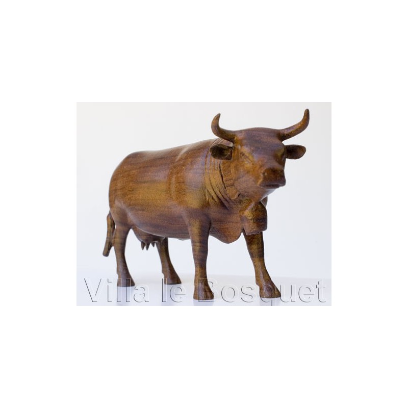VACHE - figurine de collection - animal en bois