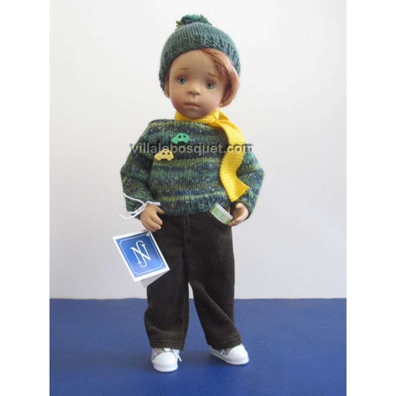 LA MINOUCHE JIM - Poupée peinte par Sylvia Natterer-Studio doll